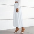 Ashirexll Long Skirts for Women Summer Solid Color Loose High Waist A ...
