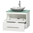 Wyndham Collection Centra 30 inch Single Bathroom Vanity in Matte White ...