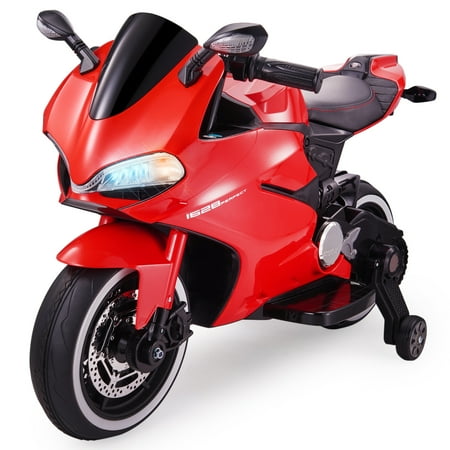 VOLTZ TOYS 12V Licensed Ducati Motorcycle with Training Wheels and ...