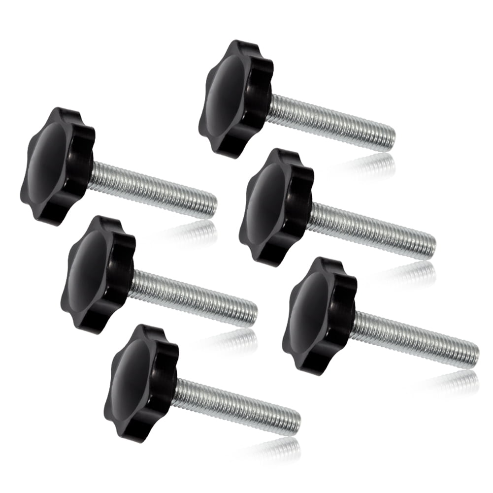 SPEEDWOX 6 Pcs Clamping Screw Knob M8 x 40 Plum Hex Shaped Hand Knobs ...