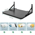 Black Small Mini Projector Shelf,Router Wall Mount Floating Shelf ...