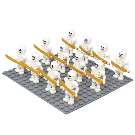 12 Pieces Skeleton Warriors Legion Building Block Model Toy Collectible ...