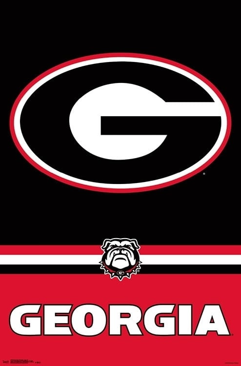 University Of Georgia - Logo 18 Poster Print (22 x 34) - Walmart.com ...