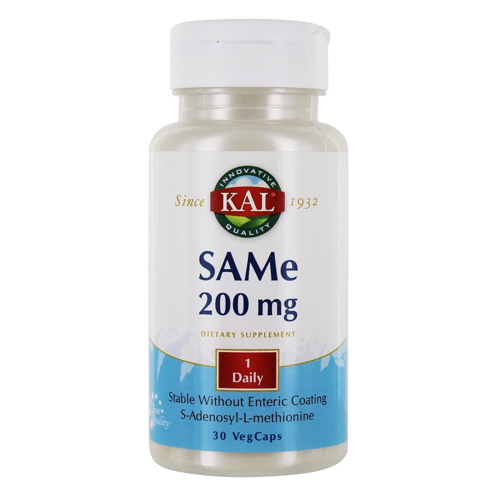 Kal - SAM-e S-Adenosyl-L-methionine 200 mg. - 30 Tablets - Walmart.com ...