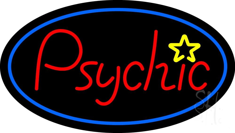 European Psychic Reader LED Neon Sign 20" Tall x 37" Wide - inches ...