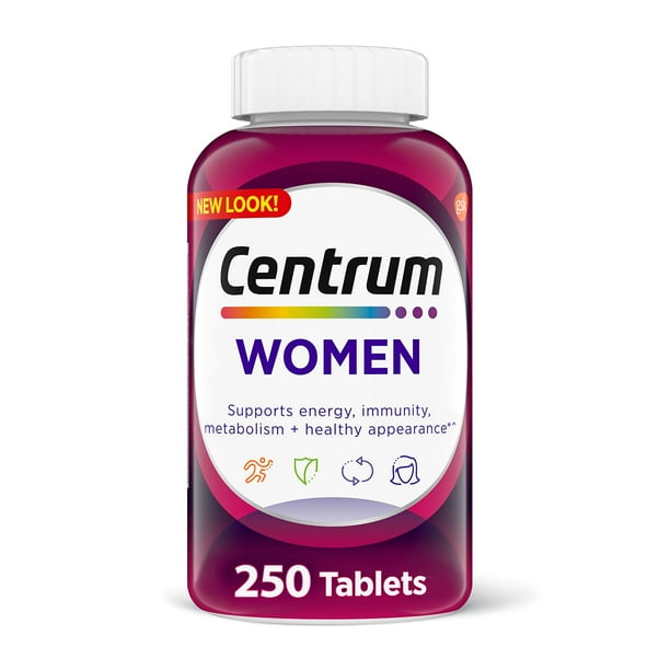 Multivitamínico Supplement Centrum para mujeres 250 comprimidos ...