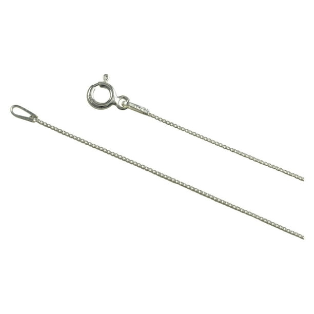 Select Jewelry - Sterling Silver Box 012 0.7mm Necklace Thin Fine Chain ...