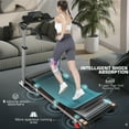 FUNMILY Collapsible Cardio Walking Treadmill with Removable Desk ...