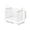 2Pcs Transparent Home Textile Storage Transparent Comic Book Storage ...