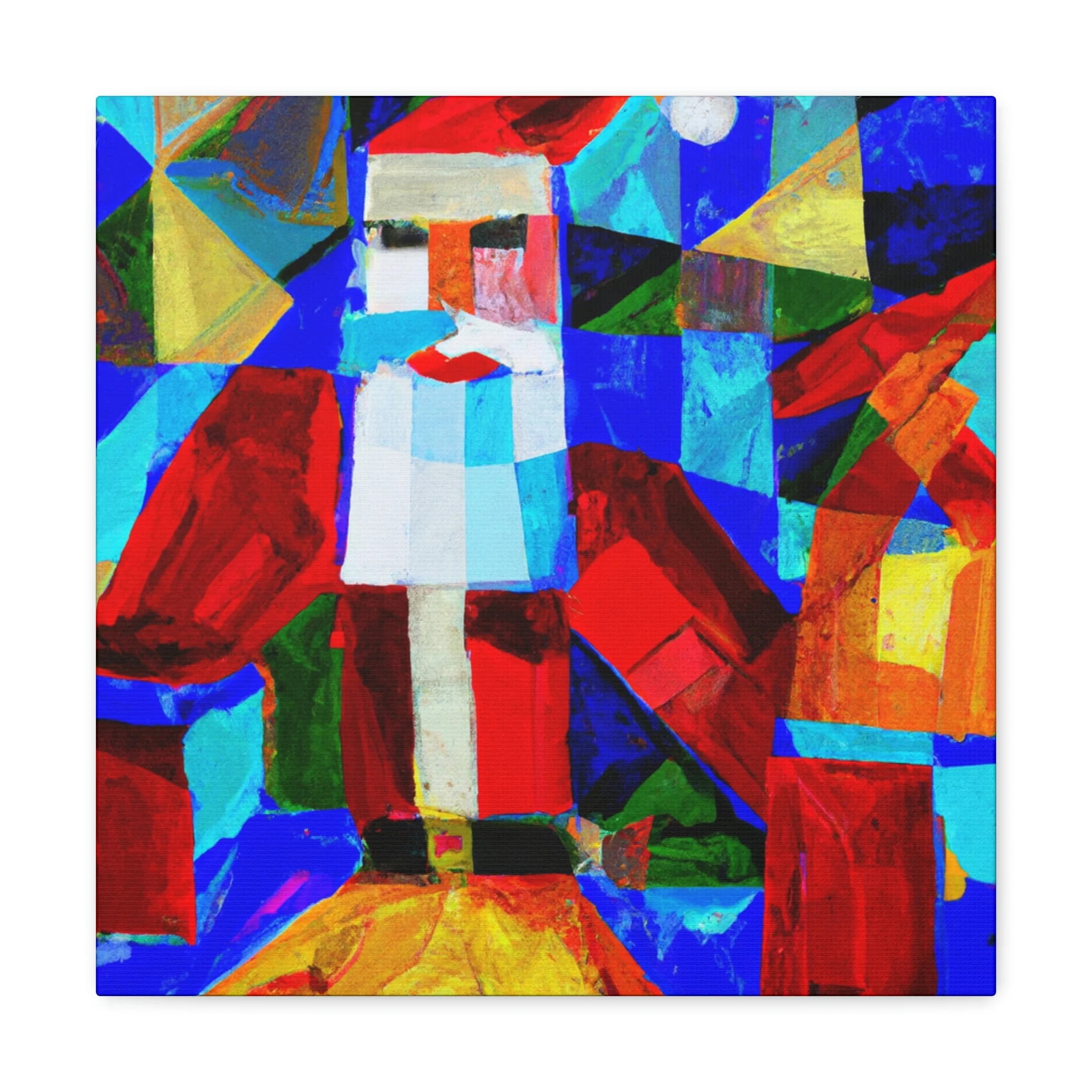 Santa in Starlight Scene - Canvas - Walmart.com