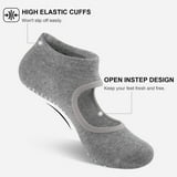 COOPLUS Womens Non Slip Athletic Socks With Grips Barefoot Workout ...