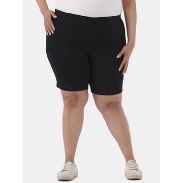 JMS Just My Size by Hanes Women's Plus Size 2 Pocket Pull-On Shorts ...