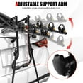 Costway 3-Bike HOLDER Trunk Mounted rack BICYCLE HOLDER for Sedan ...