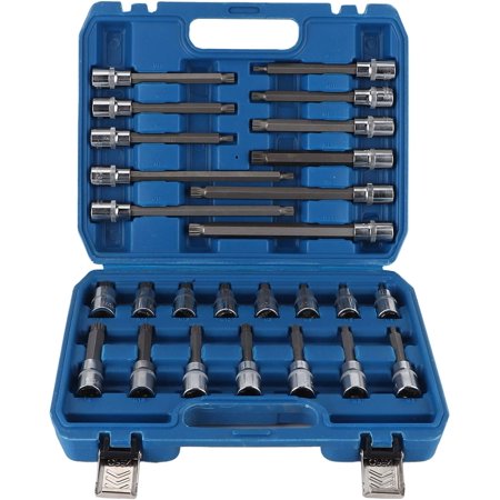 26pcs 1/2in Square Socket Bit Set ,12 Point Square Spline Bit XZN with ...