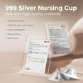 Momcozy 999 Silver Nursing Cups/Nipple Shields,Hole-Free, for ...