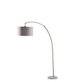 SH Lighting Elegant Indoor Standing Arc Lamp, 78" Tall Metal for Living ...