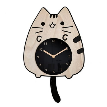 Kit-Cat Classic Black Vintage Cat Clock with Moving Eyes - Walmart.com