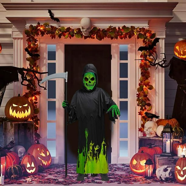 Disfraz de cosplay iluminado, disfraz de cómics de Halloween que brilla ...