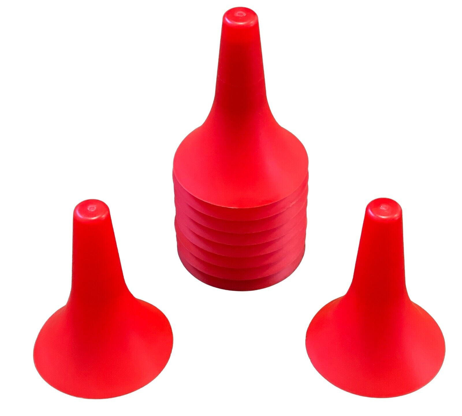 PACK of 10 Pylon Tall RED Cones Agility Sports Soccer Football ...
