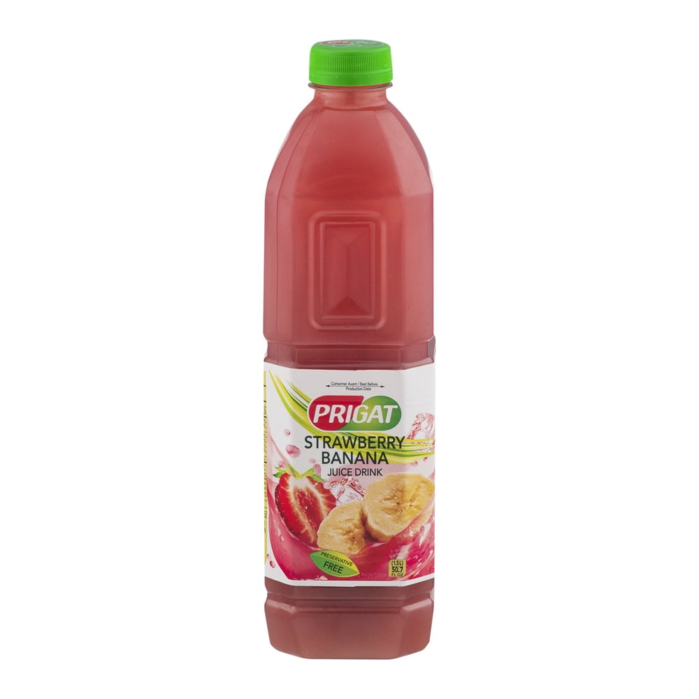 Prigat Strawberry Banana Juice Drink, 50.7 oz - Walmart.com - Walmart.com