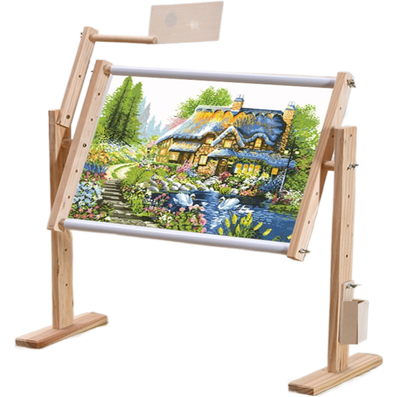 Embroidery Stand, Adjustable Cross Stitch Floor Frames With 12 Hanging ...