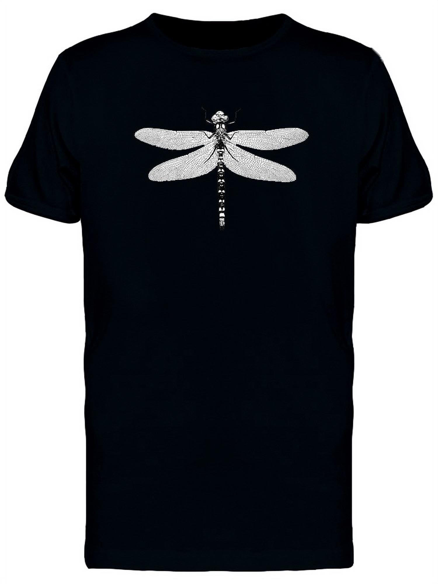 Dragonfly B&W Design T-Shirt Men -Image by Shutterstock, Male x-Large ...