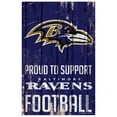 Baltimore Ravens Sign 11x17 Wood Proud to Support Design - Walmart.com