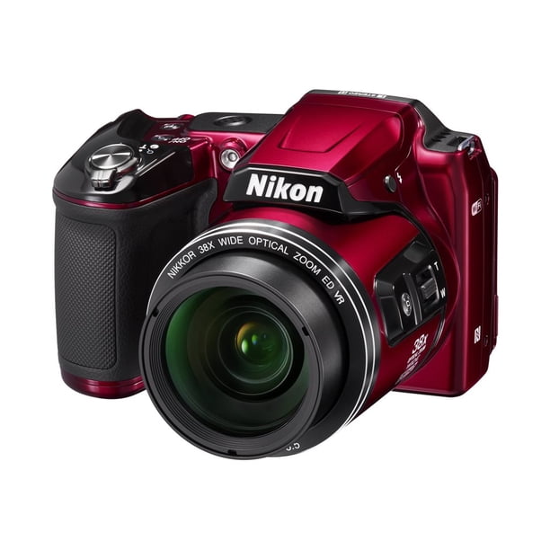 Nikon - Coolpix L840 16.0-Megapixel Digital Camera - Red - Walmart.com ...