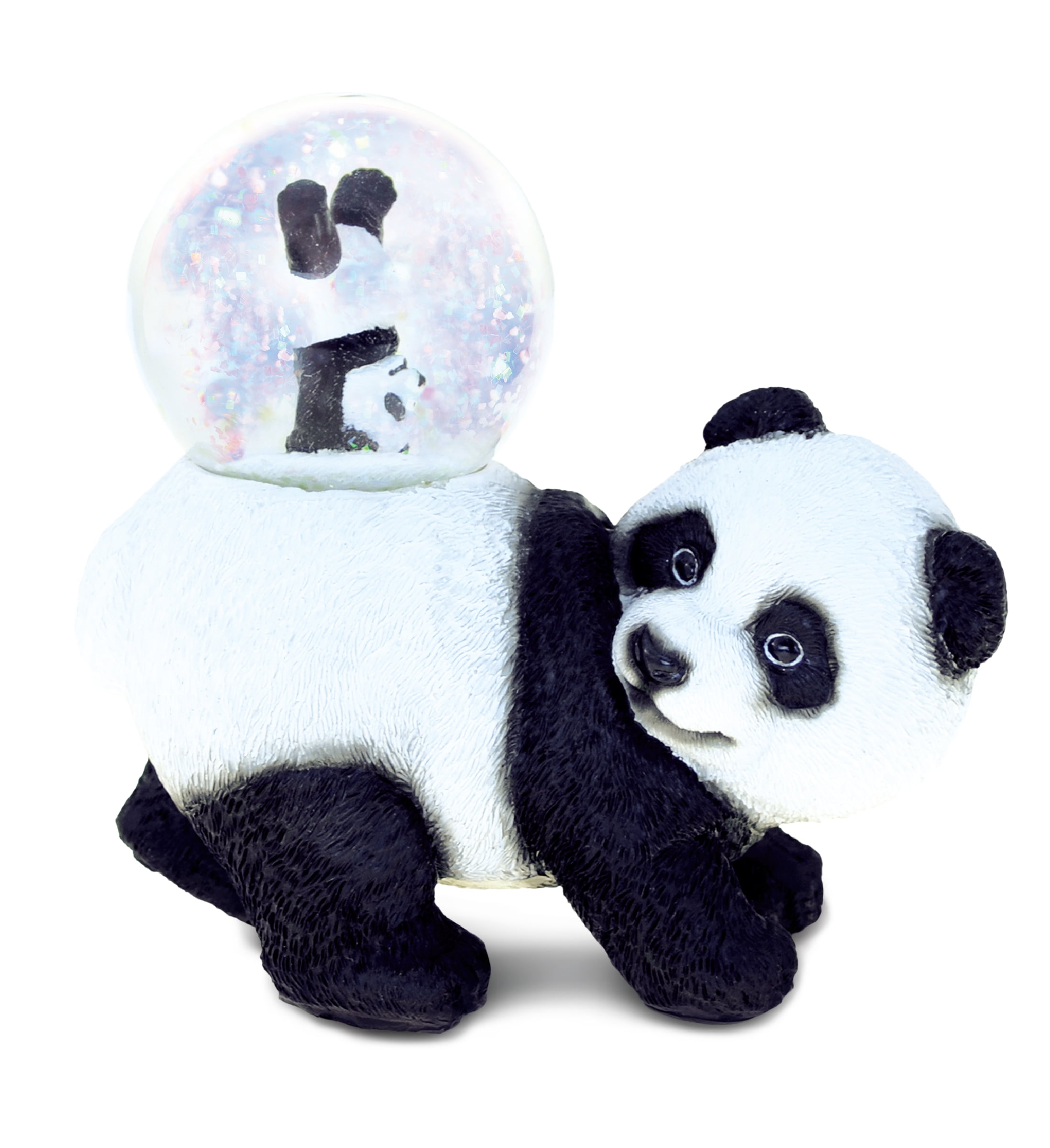 Puzzled Panda Bear and Cub Snow Globe (45mm) - 3.8 inch - Walmart.com