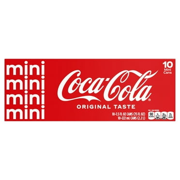 Coca-Cola Mini Cans, Convenient 8 Fluid Ounce Size, Economical Pack of ...