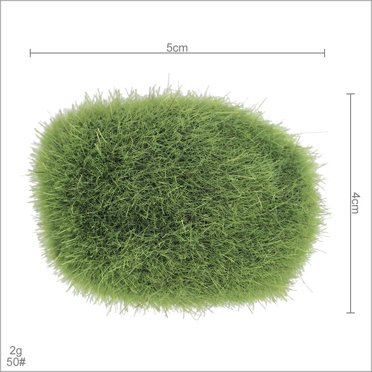 30PCS Artificial Moss Rocks Decorative, 3 Size Green Moss Balls,Moss ...