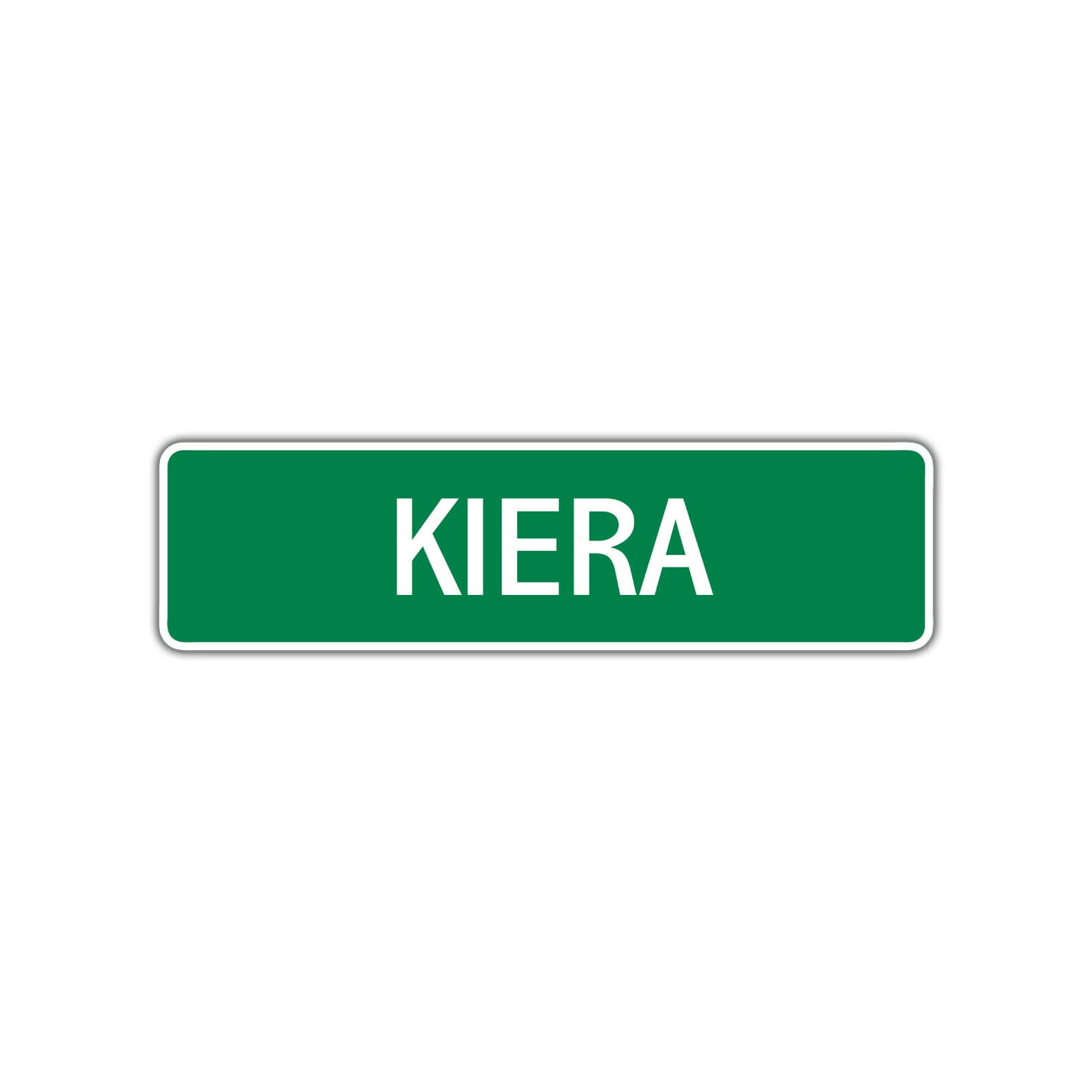 Kiera Girls Children Name Letter Indoor Outdoor Unique Printed Label ...