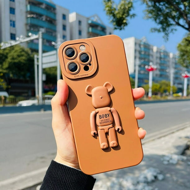 Funda de teléfono de silicona suave con soporte de anillo de muñeca de ...