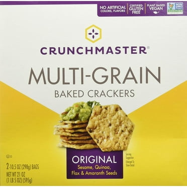 Crunchmaster Rice Crackers Pack of 6, 3.5 oz ea - Walmart.com