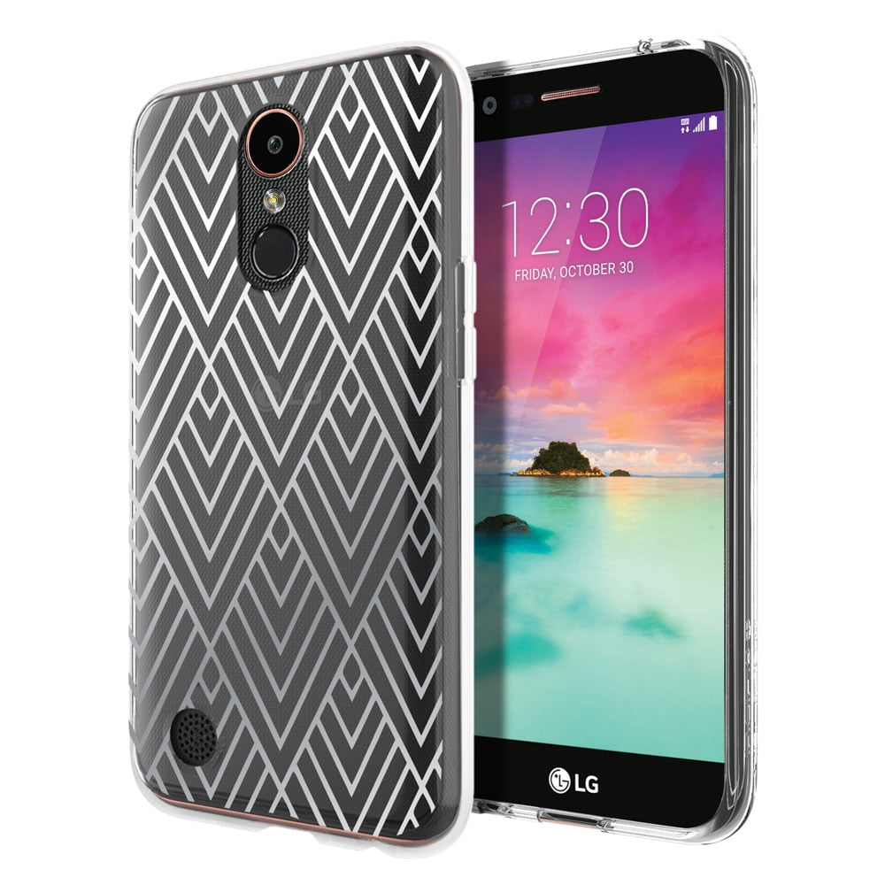 incipio technologies cell phone case for lg lv5, lg k20 - silver prism ...