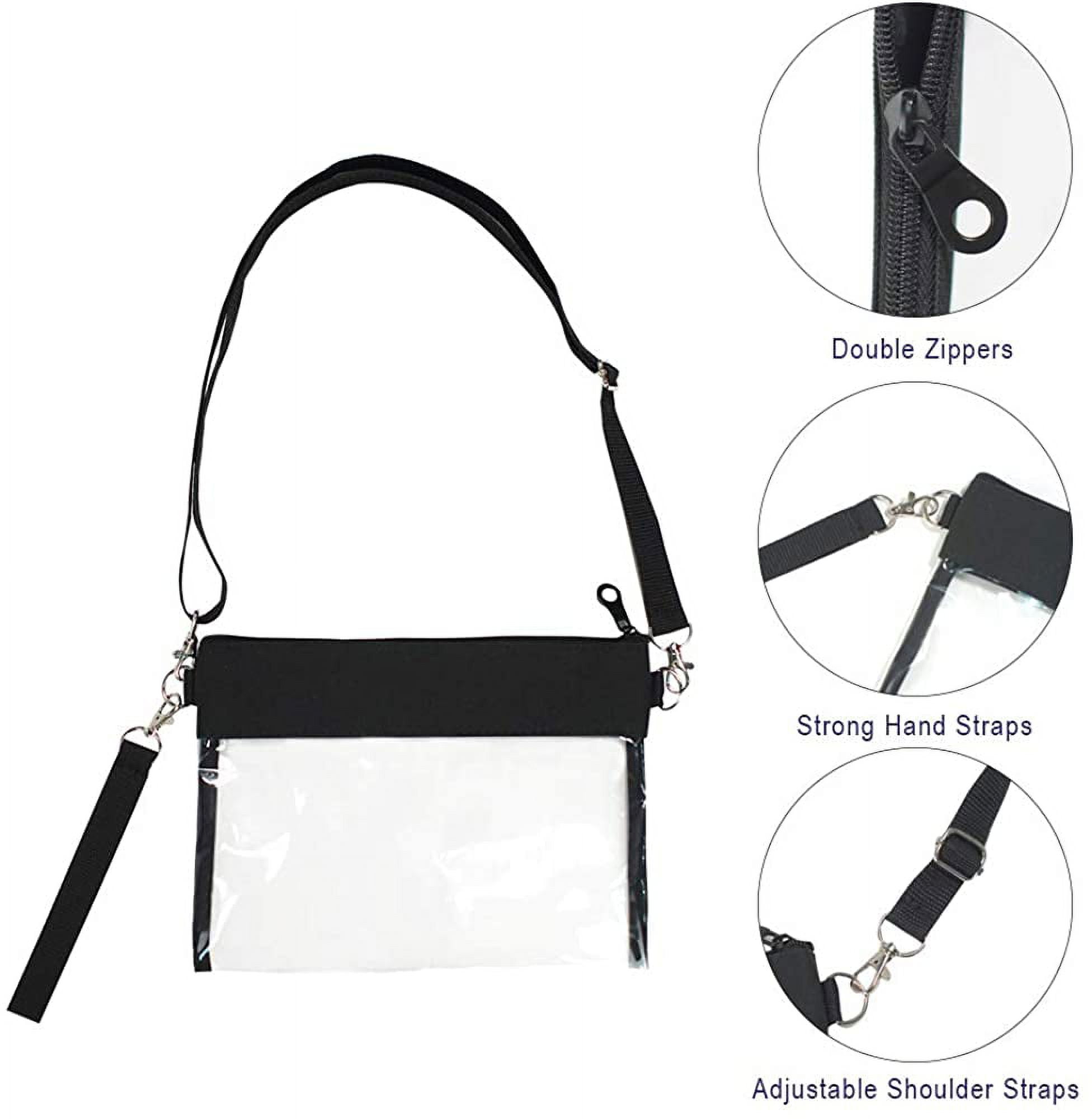 Clear Crossbody Purse Bag - Stadium Approved Clear Tote Bag for Concert ...