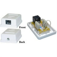 CableWholesale 331-120WH Keystone Insert White Phone Jack Tooless RJ11 ...
