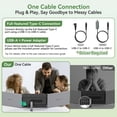 Blackview 15.6 inch Laptop Screen Extender, One Cable USB-C Connection ...