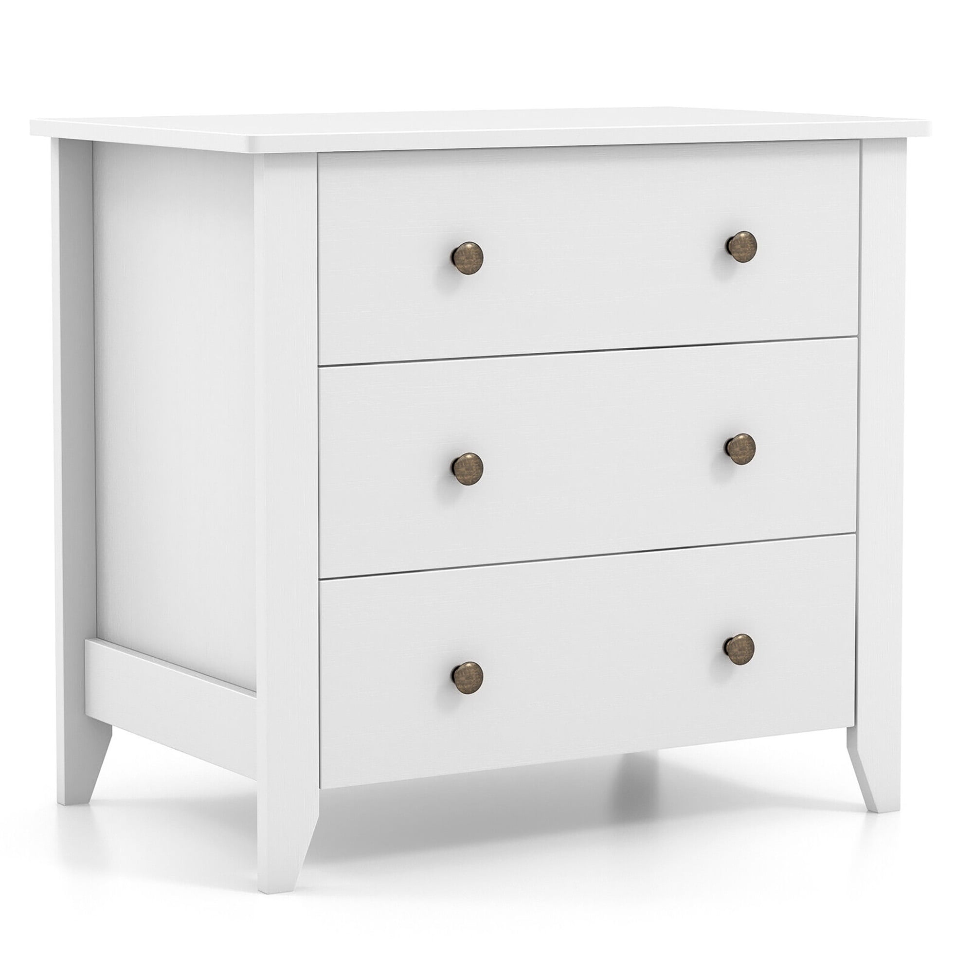Click here for Gymax 3 Drawer Dresser Chest Of Drawers Bedside Ta... prices