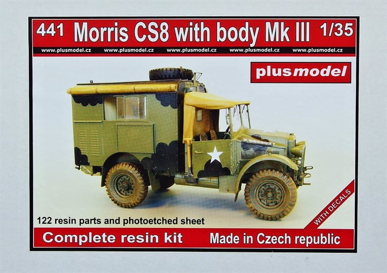 Plus Model 1:35 Morris CS8 with Body MK III Resin & PE Model Kit #441 ...
