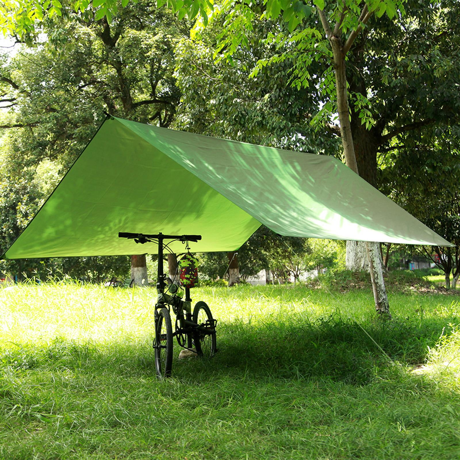 Rectángulo Toldo Block Cover Impermeable Camping Toldo Senderismo Verde ...