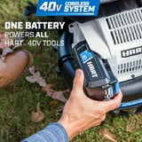 HART 40-Volt Cordless Brushless Backpack Blower Kit (1) 5.0Ah Lithium ...