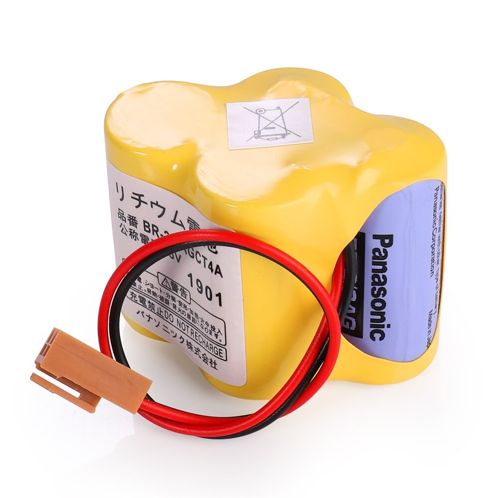 1PCS BR-2/3AGCT4A 6V 4400mAh Replacement Battery with Plug for FANUC ...