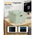 2 Pack File Storage Organizer Box with Lid, Fits Letter and Legal ...