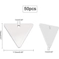 1Box Brass Charms Triangle Platinum 11.5x13x1mm Hole: 1mm 50pcs/box DIY ...