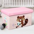 Otto & Ben 20 Inch Toy Storage Chest Organizer, Raccoon and Cupcake ...