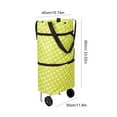 Everso Folding Supermarket Shopping Bag Trolley Grocery Cart On Wheels