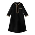 Byoo Little Boys Embroidered Thobe And Jubba Long Sleeve Zippered Front ...