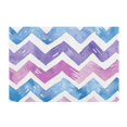 BZSMCE Watercolor Ombre Chevron Pattern Pattern 2-Piece Non-Slip ...