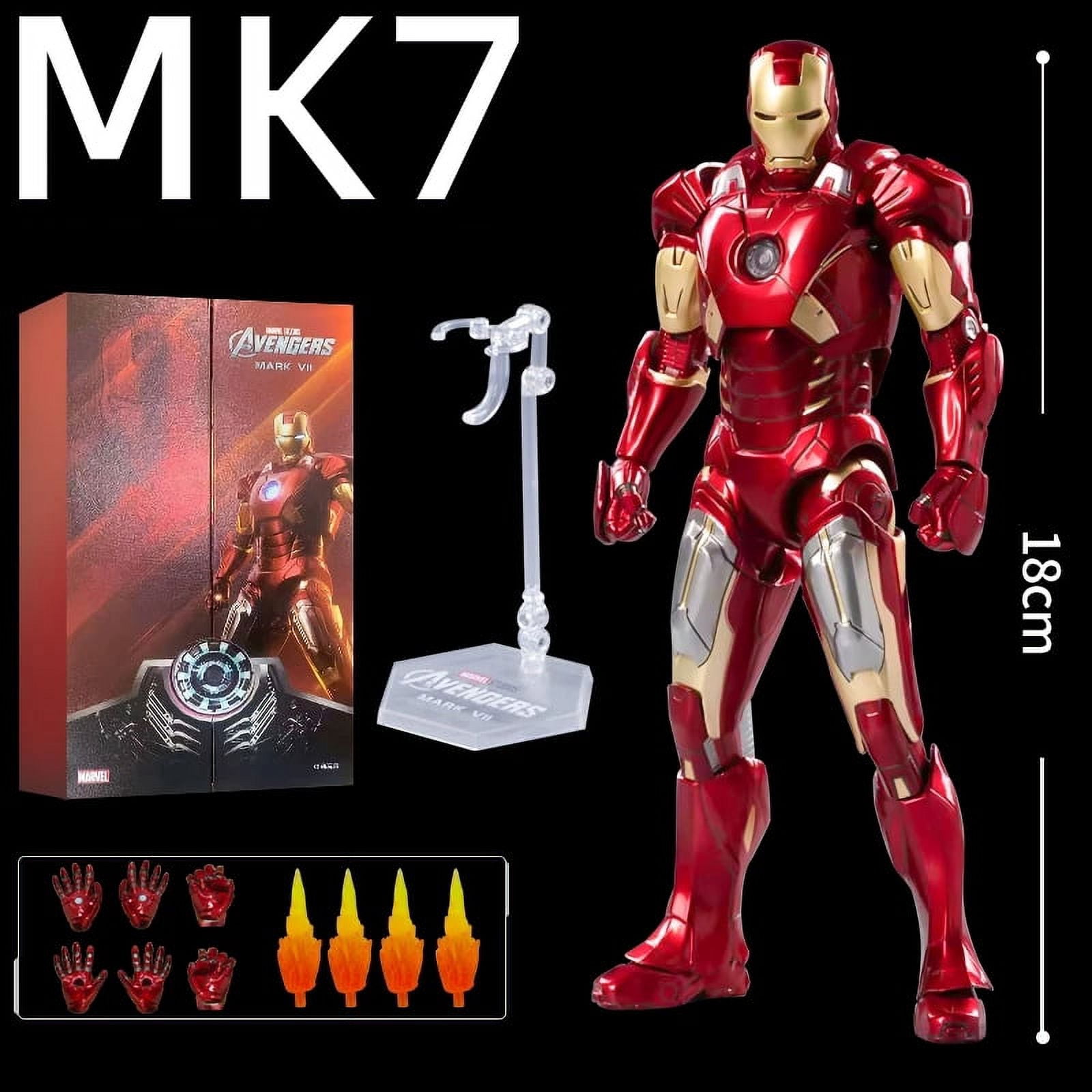 Figura de acción de Iron Man de ZD Toys original de 18 cm, modelo de ...